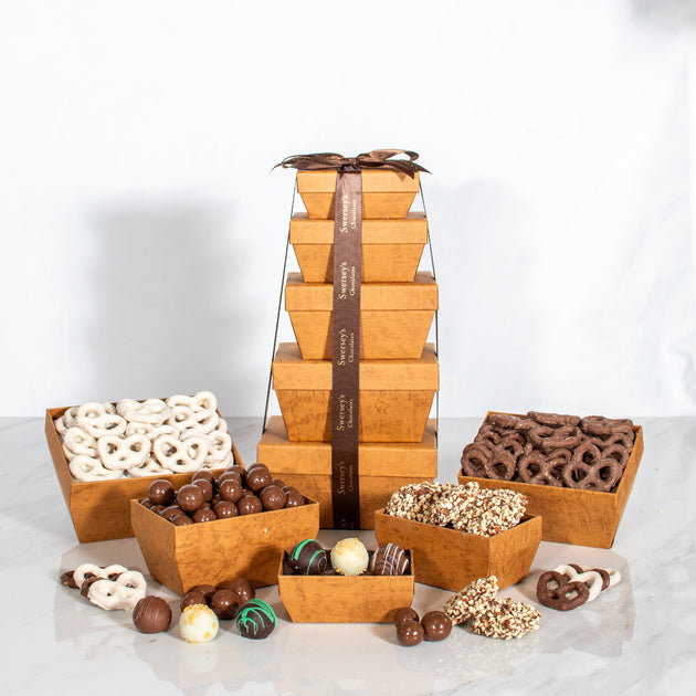 5 Tier Luxe Artisan Selection of Kosher Chocolate Gift – Gourmet Kosher ...