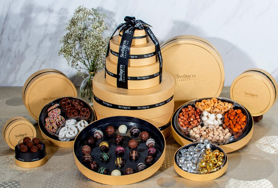 Extravagant 5 Tier Assorted Chocolate Truffles & Nut Gift Collection O ...