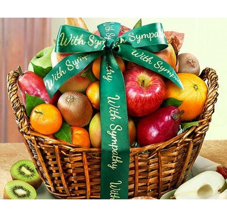 Shiva and Sympathy Bountiful Fruit Basket – Gourmet Kosher Gift Baskets